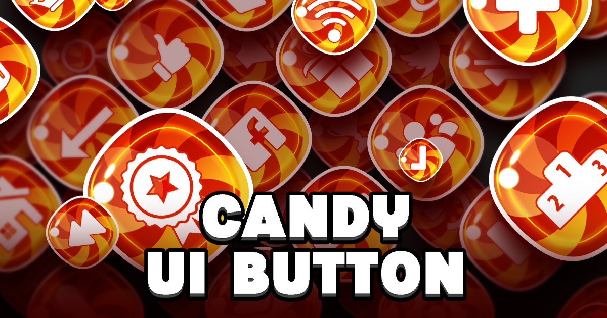 Candy UI Button #2 | 2D GUI | Unity Asset Store