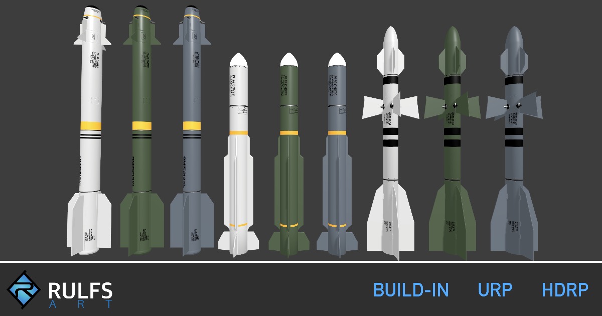 Missiles_Pack_02 | 3D Weapons | Unity Asset Store