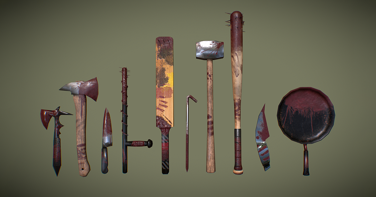 Zombie Horror Weapons | 3D Weapons | Unity Asset Store