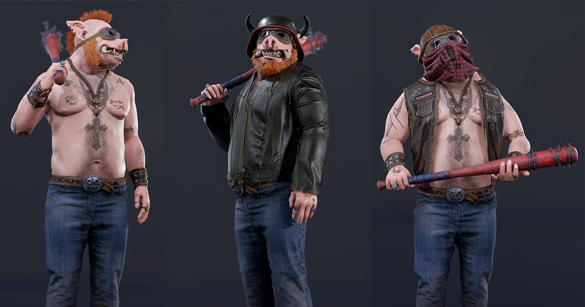 Boar biker bandit | Characters | Unity Asset Store