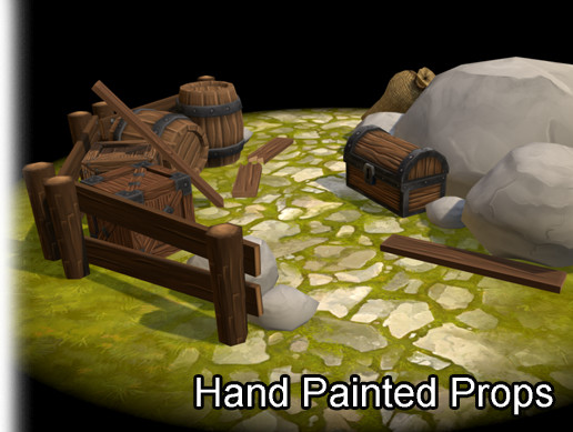 Hand Painted Props | 3D Props | Unity Asset Store