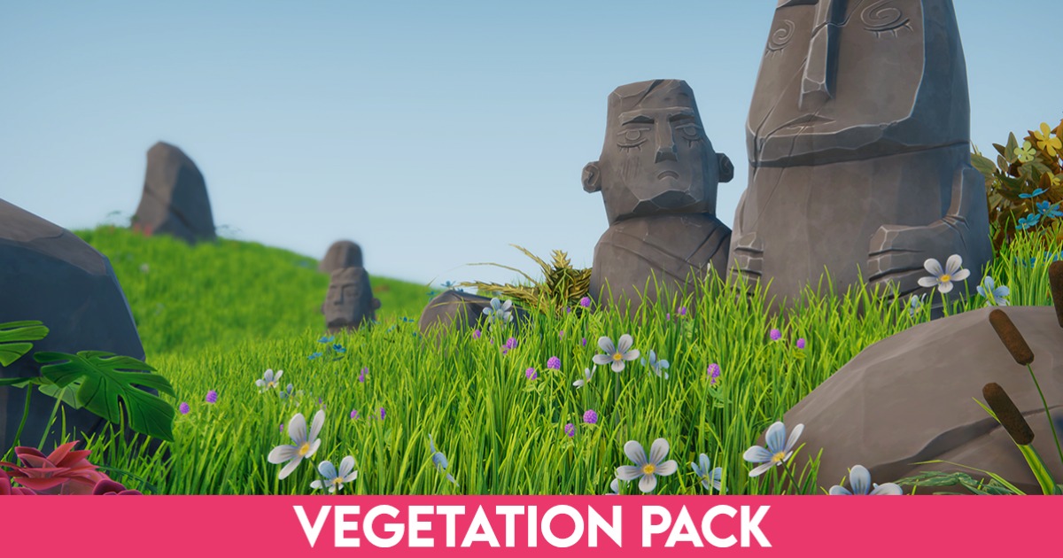 Vegetation Pack - Grass Flowers and Plants | 3D Vegetation | Unity ...