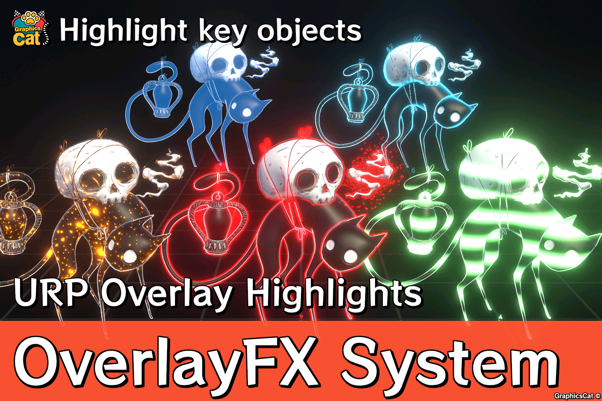 OverlayFX System - URP Overlay Highlights | VFX 着色器 | Unity Asset Store
