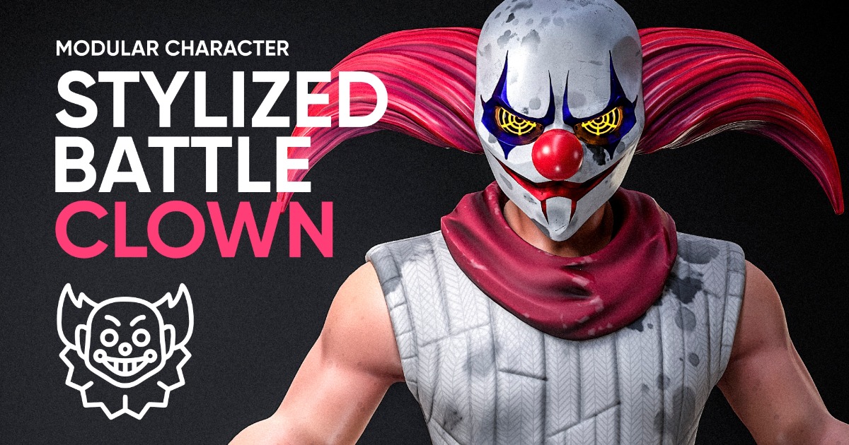 Stylized Battle Clown | 3D Characters | Unity Asset Store
