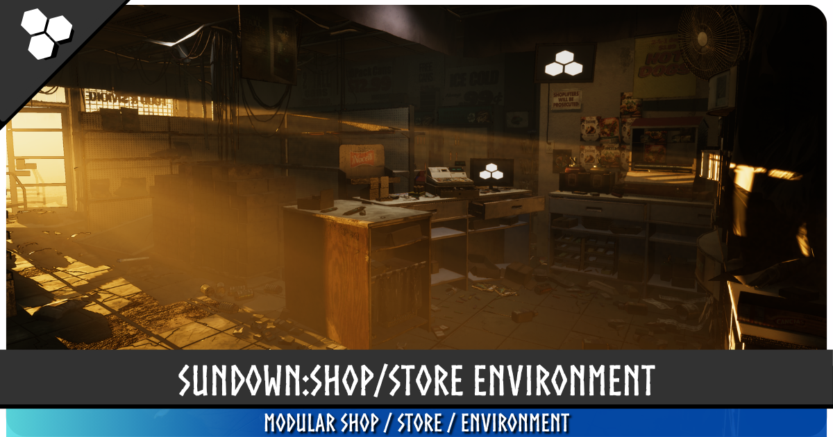 Sundown:Shop/Store (Modular Shop, Supermarket, Convenience Store) | 3D ...