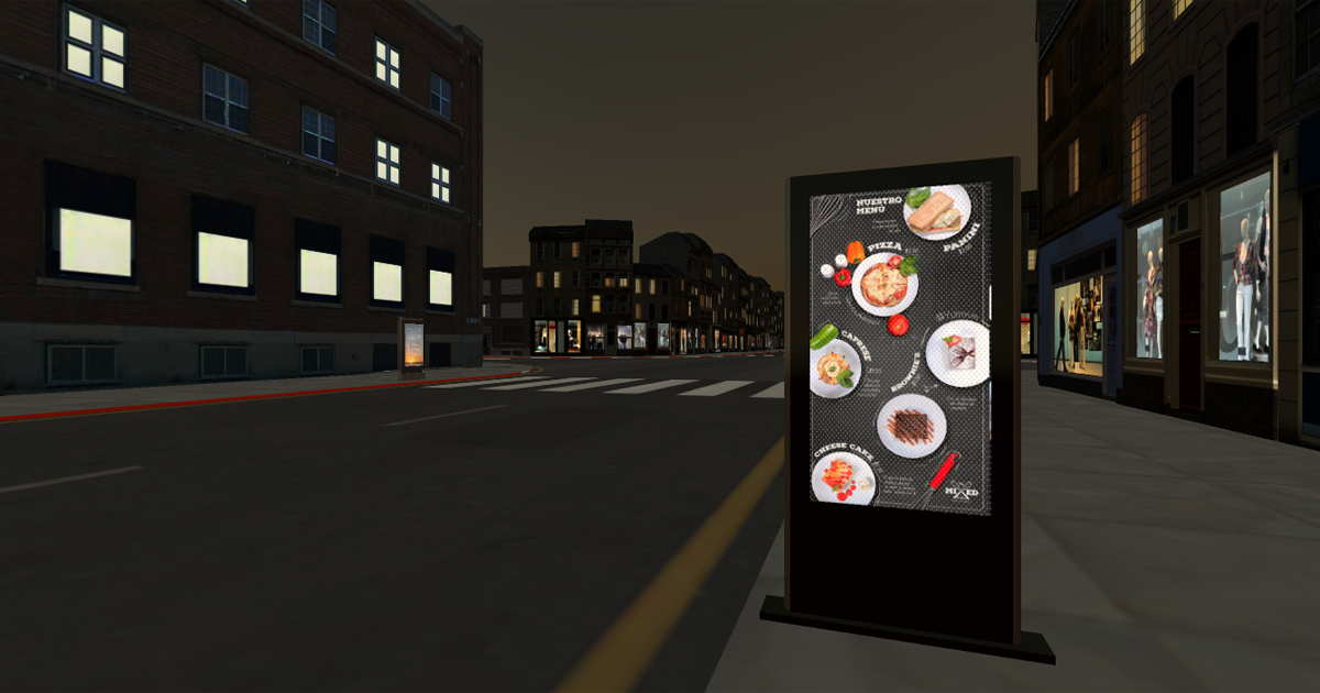 Street Prop Dynamic Digital Signage | 3D Exterior | Unity Asset Store