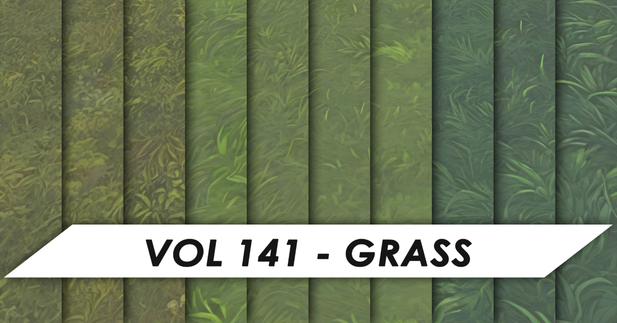 Stylized Textures - Vol 141 - Grass | 2D Textures & Materials | Unity ...
