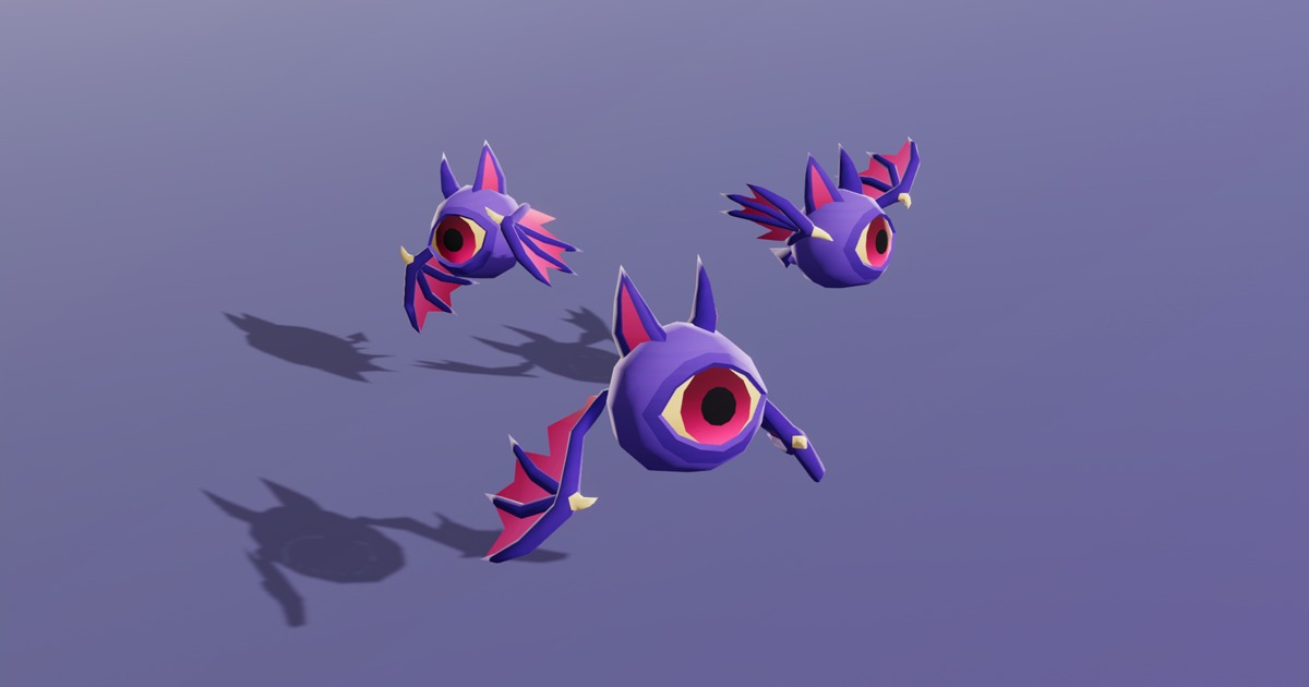 Cyclops Bat Cute Series | 3D Creatures | Unity Asset Store