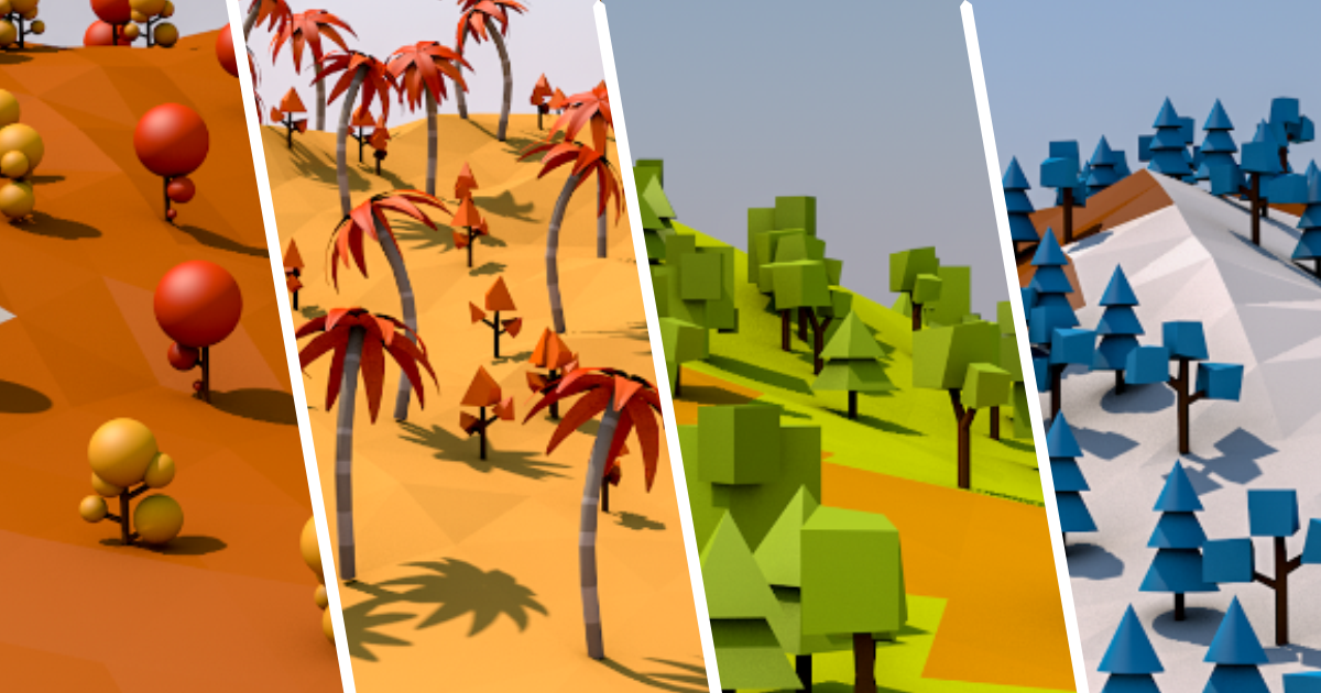 Low Poly Tree Package | 3D Trees | Unity Asset Store