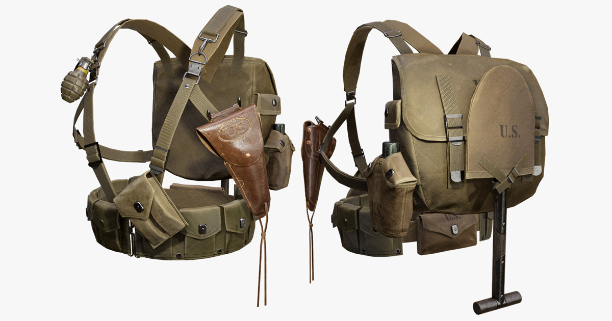 WW2 US Tactical Vest | Props | Unity Asset Store