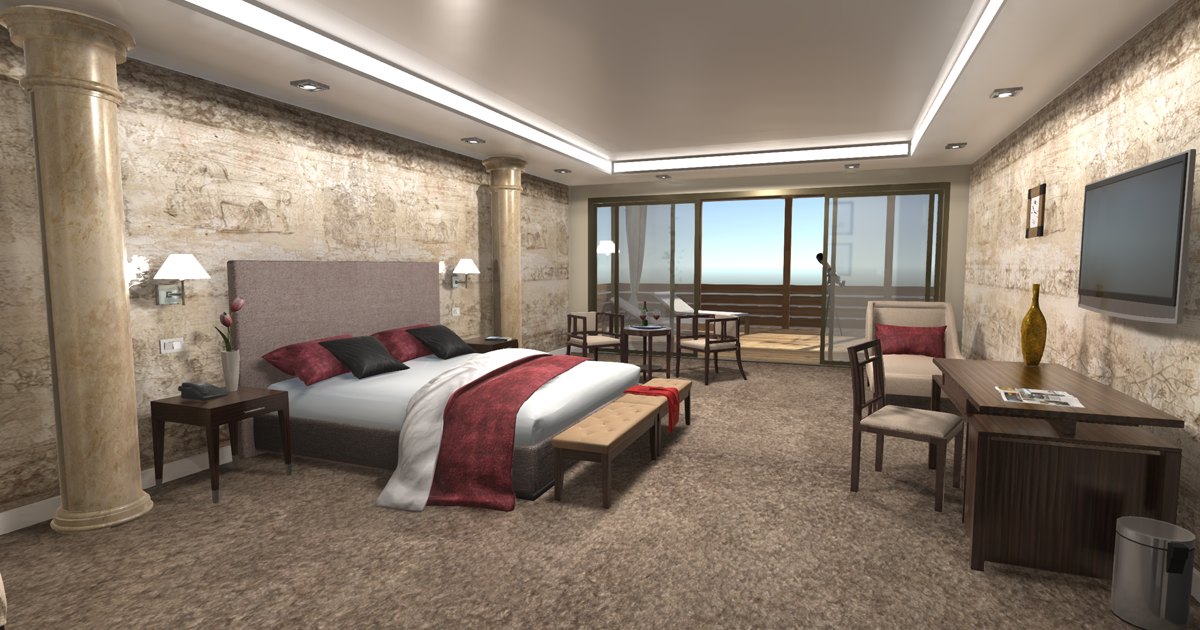 Luxurious Hotel Room | 3D Interior | Unity Asset Store