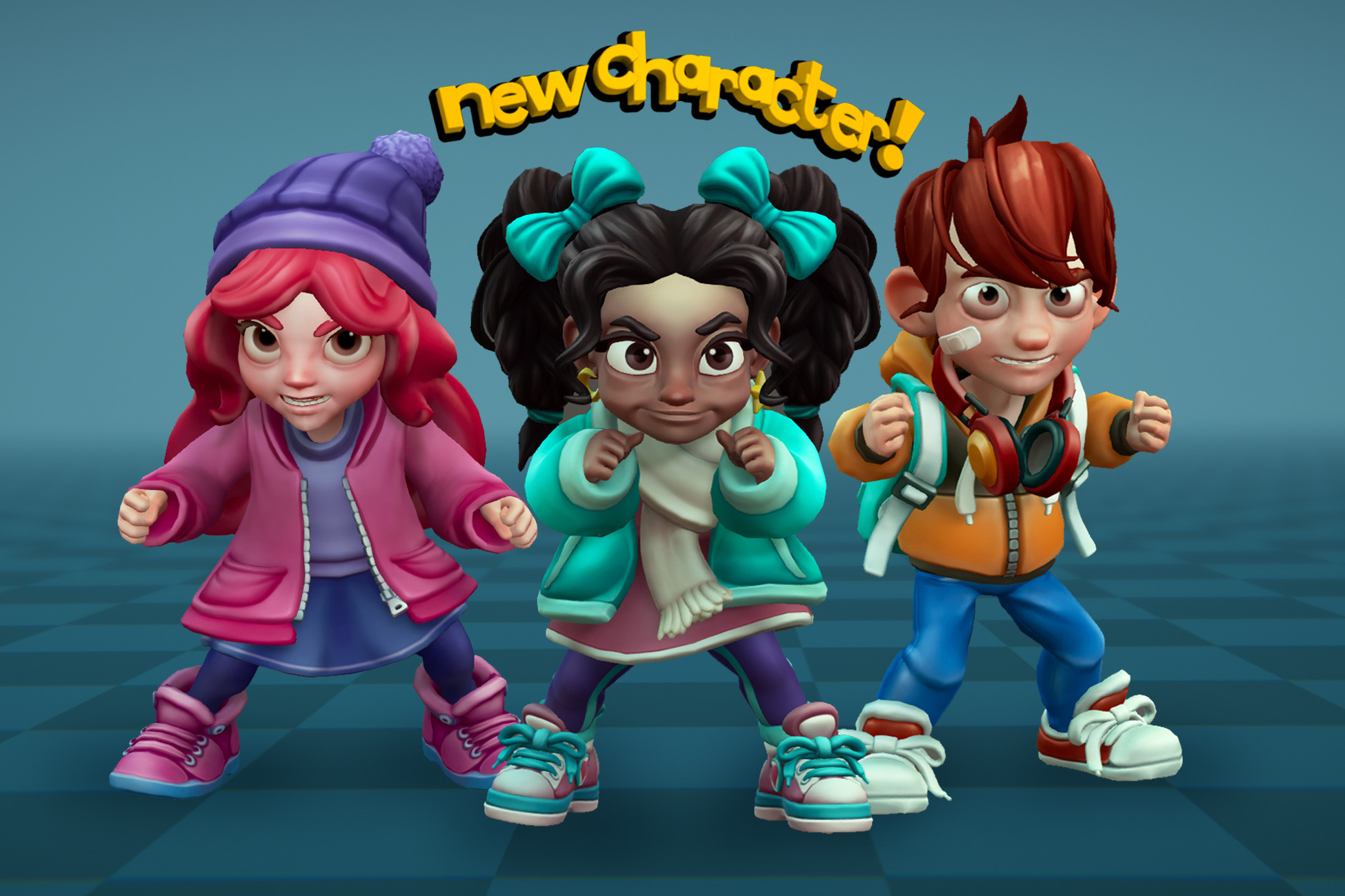 Cartoon Kids (3 characters) | 3D キャラクター | Unity Asset Store