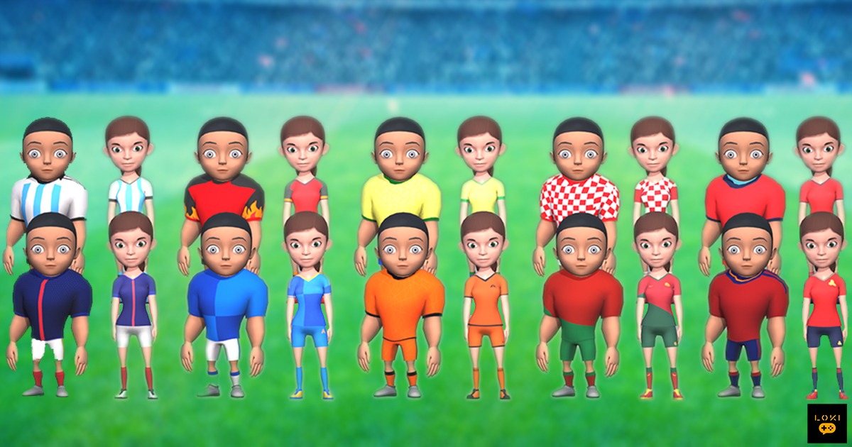 3D Toon Football Characters | 3D Humanoids | Unity Asset Store