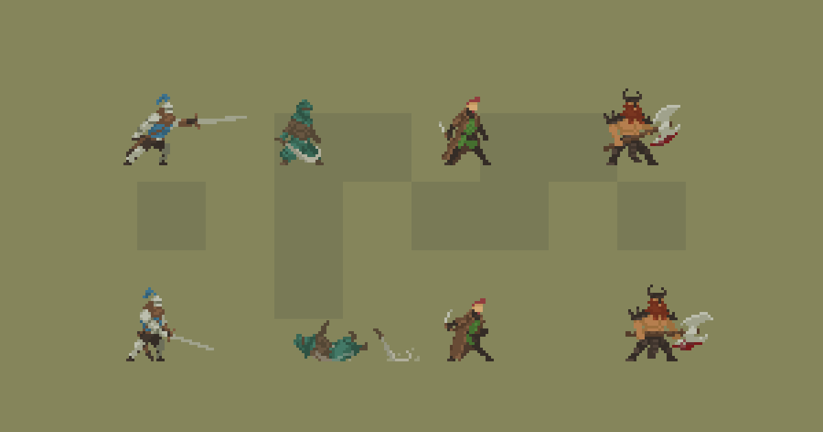 Pixel Art - Warriors Pack | 2D Characters | Unity Asset Store