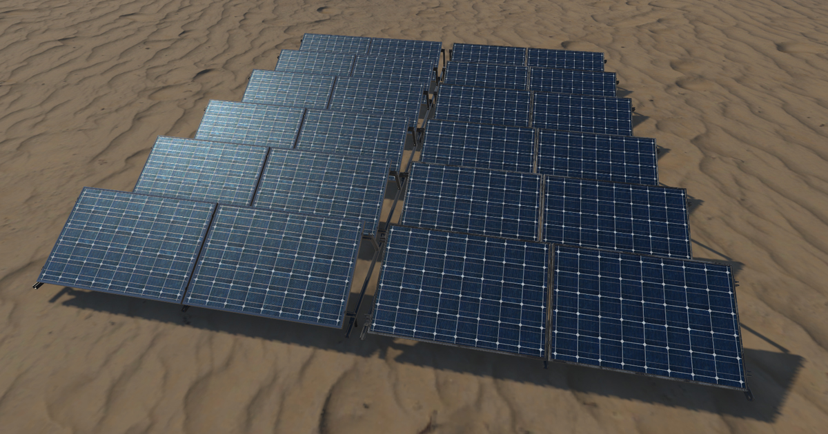 Modular Solar Panels | 3D Industrial | Unity Asset Store