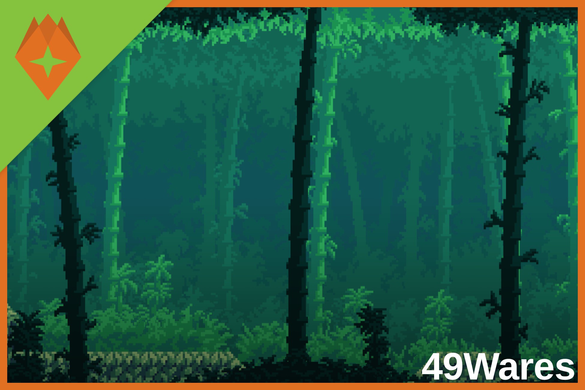 Pixelart Samurai Sideview Tileset - #3 - Bamboo Forest | 2D ...