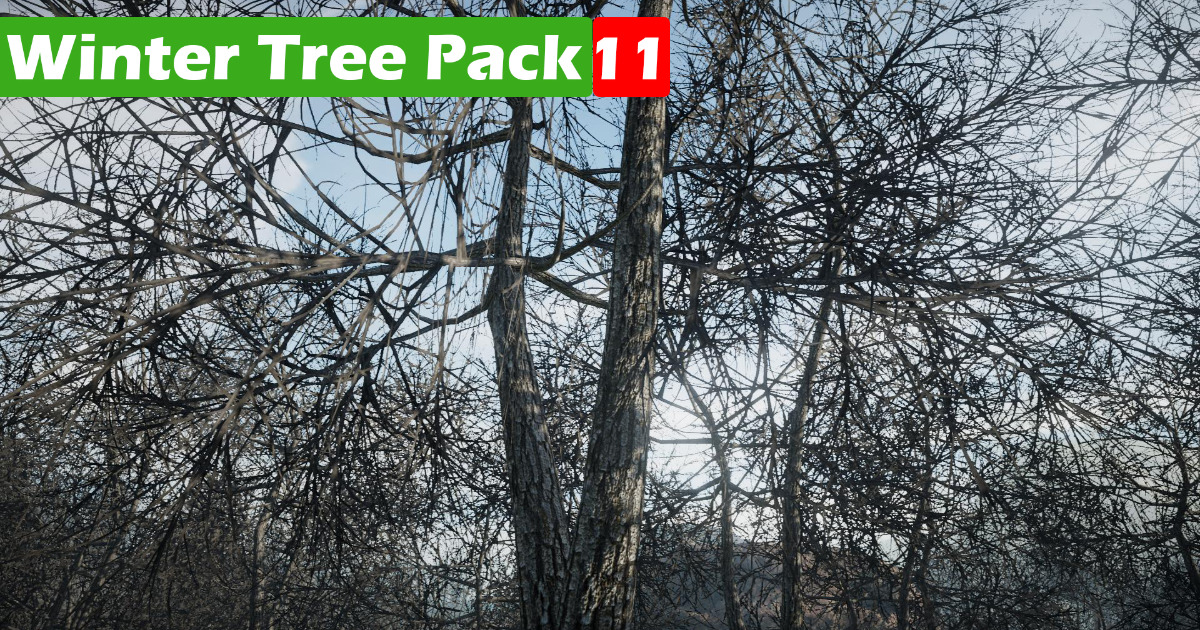 Mobile Winter Tree Pack (11) | 3D Trees | Unity Asset Store