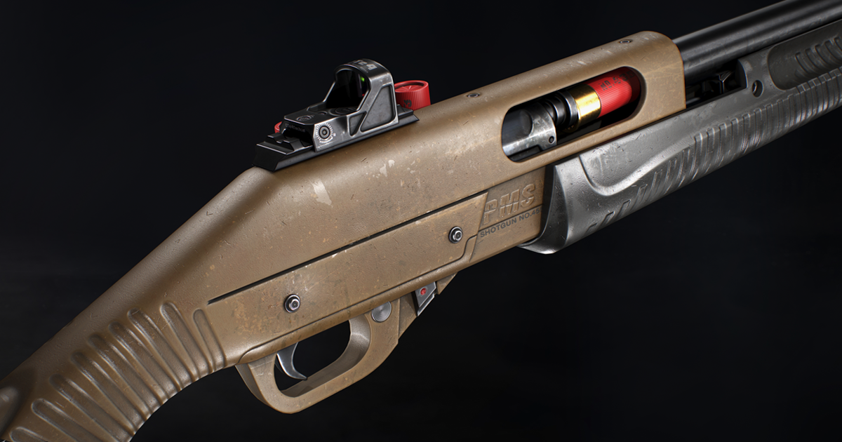 PMS M12 Shotgun - Models and Textures | 3D Guns | Unity Asset Store