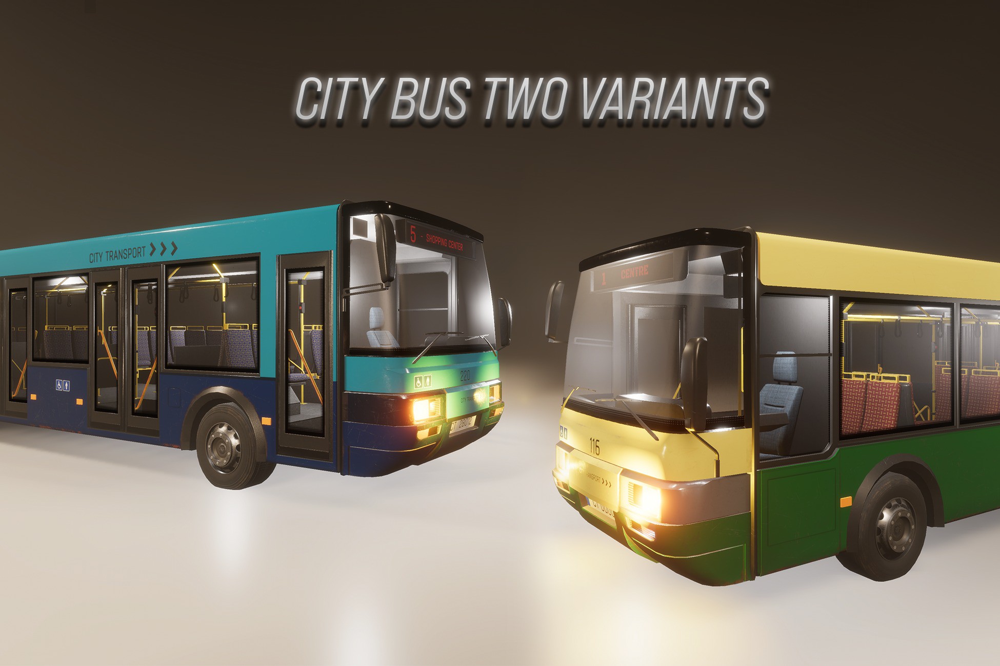 City Bus Two Variants | 3D 乗り物 | Unity Asset Store