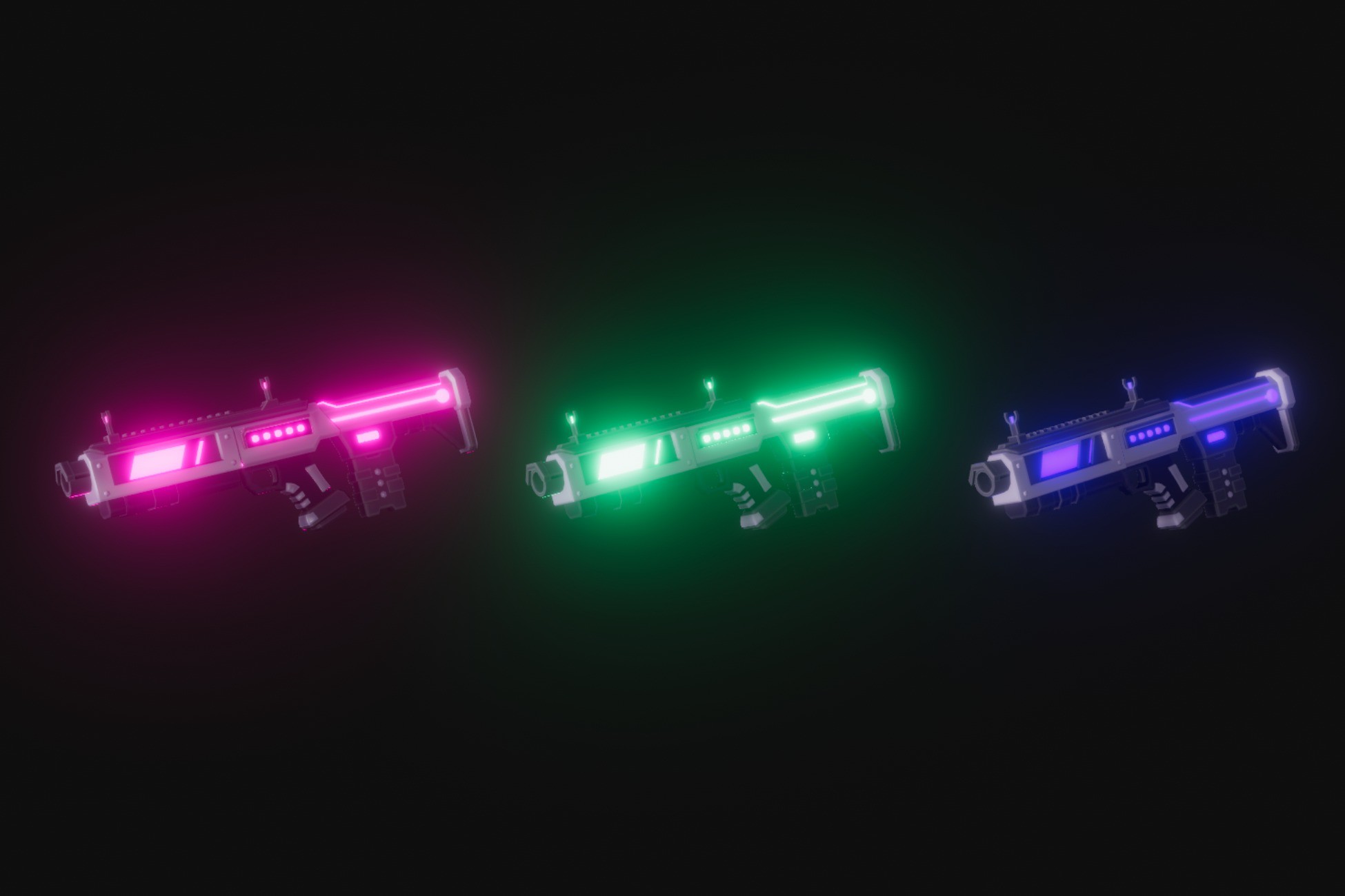 Neon Cyber Weapon Pack - Shotgun | 3D Weapons | Unity Asset Store