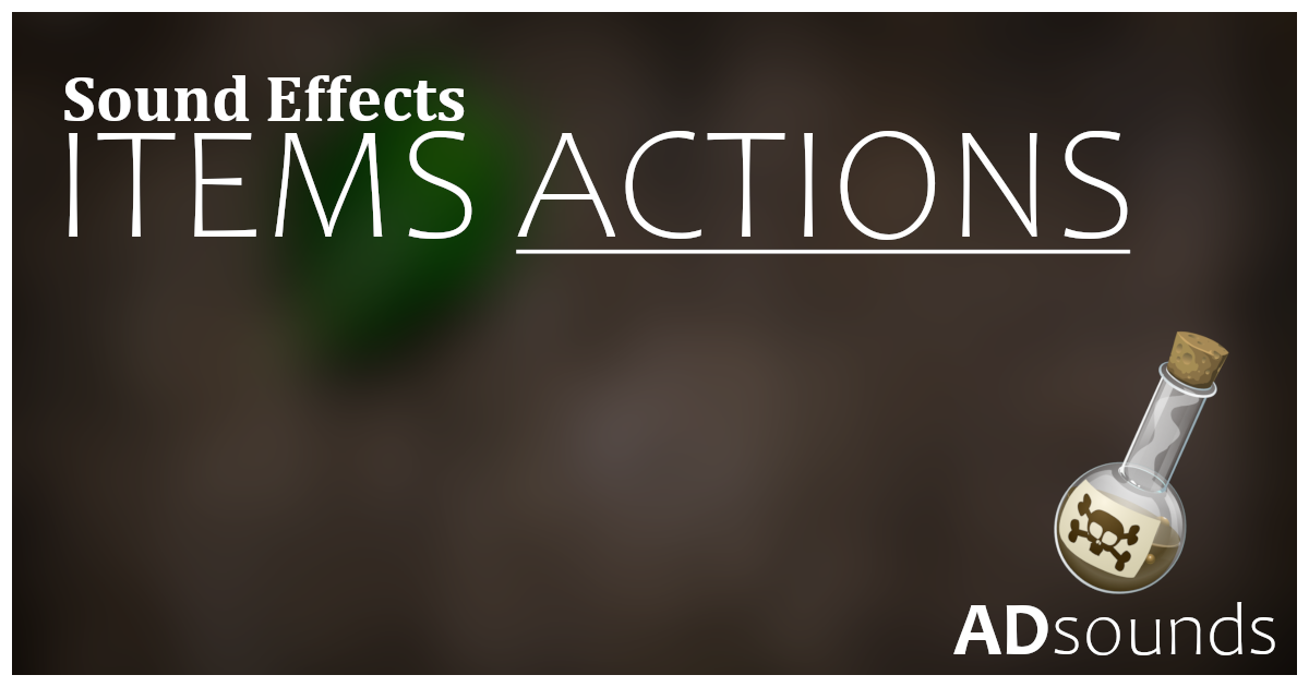 Items Actions - Sound Effects | Audio Sound FX | Unity Asset Store