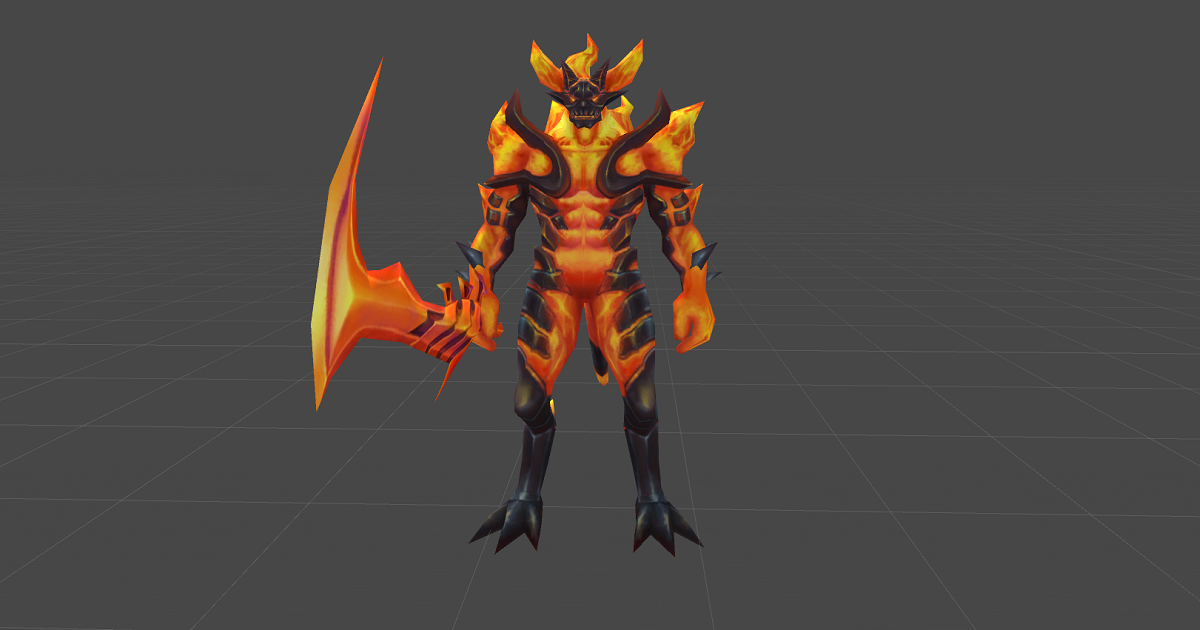 Fire Demon - Realistic | 3D Humanoids | Unity Asset Store