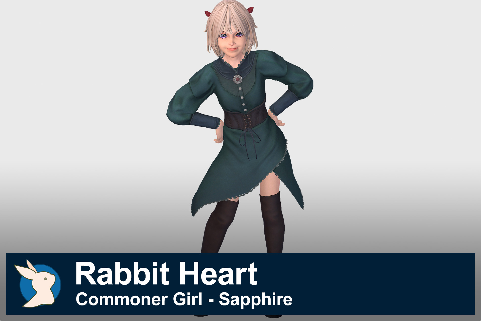 Commoner Girl Sapphire | Characters | Unity Asset Store