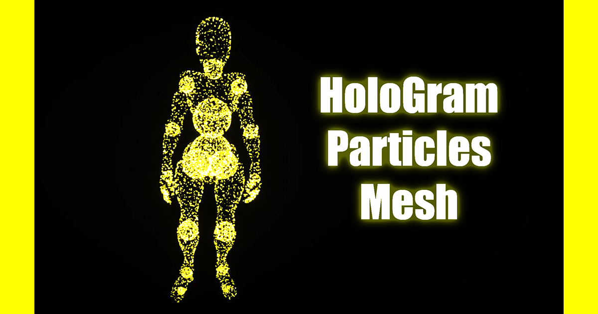 Hologram Particles Mesh | VFX Particles | Unity Asset Store