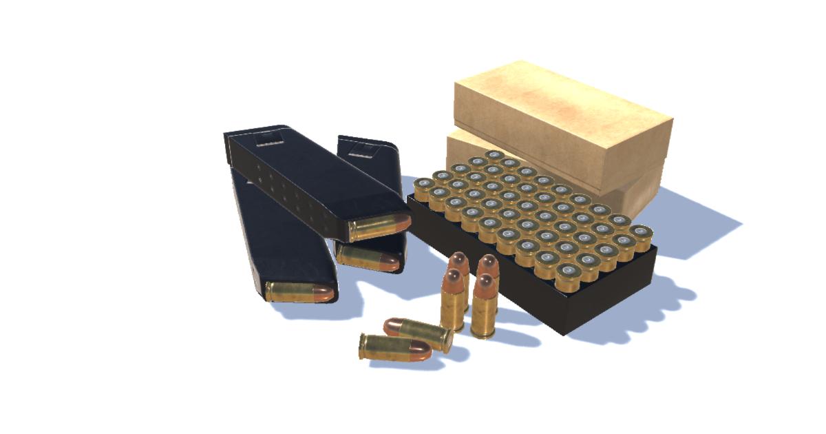 45ACP Ammo Pack | 3D Guns | Unity Asset Store