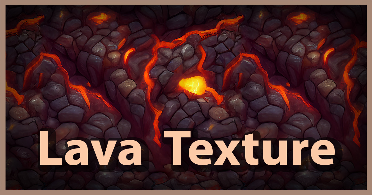 Lava Rocks Texture #2 (Hand-painted, Seamless + Tileable) | 2D Floors ...