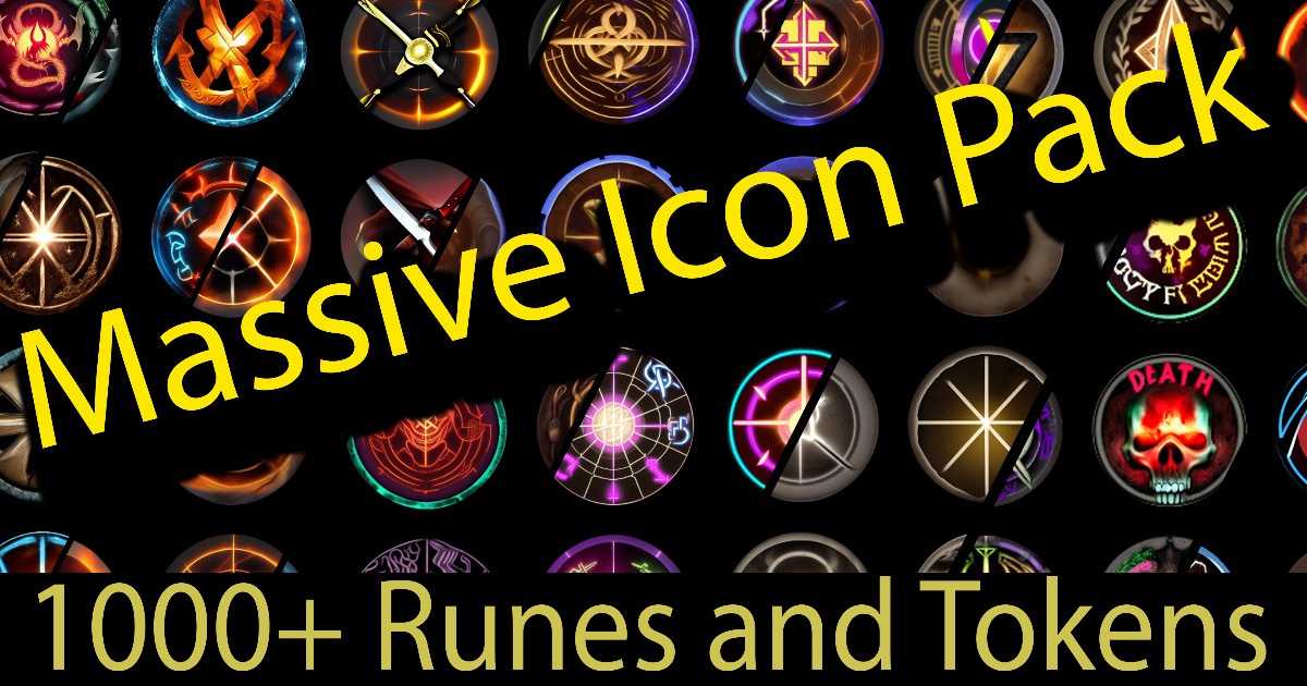 Rune and Token Pack | 2D Icons | Unity Asset Store