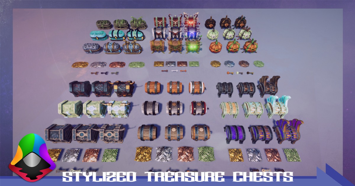 Stylized Treasure Chests Bundle | 3D Props | Unity Asset Store