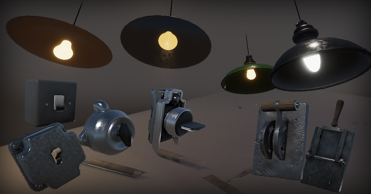 Breakable Lamps | Models & script | 3D Industrial | Unity Asset Store
