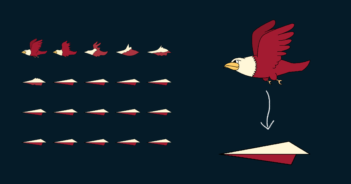 Cartoon Eagle 2D | 2D Characters | Unity Asset Store