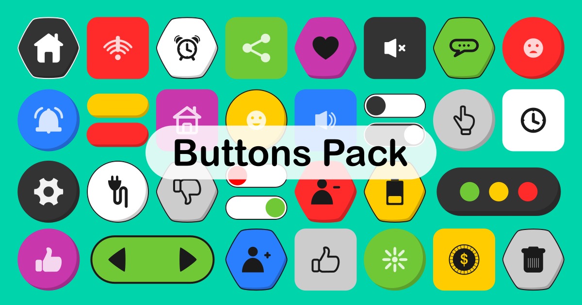 Buttons Pack | 2D GUI | Unity Asset Store