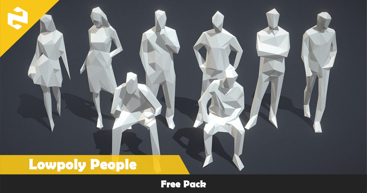 Free Pack - Lowpoly People | 3D Props | Unity Asset Store