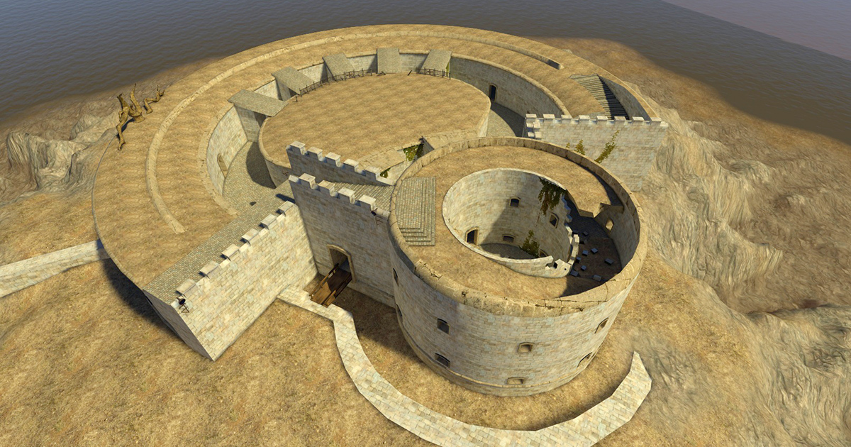 Fortress Island With Interior | 3D Historic | Unity Asset Store