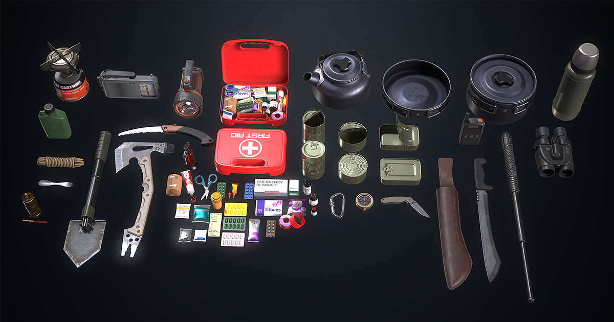 Survival Pack Vol.2 | 3D Props | Unity Asset Store