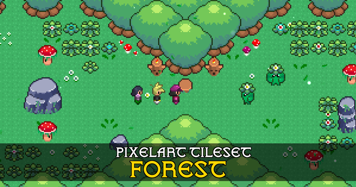 2D TopDown Forest Tileset - Fantasy Dreamland | 2D Environments | Unity ...