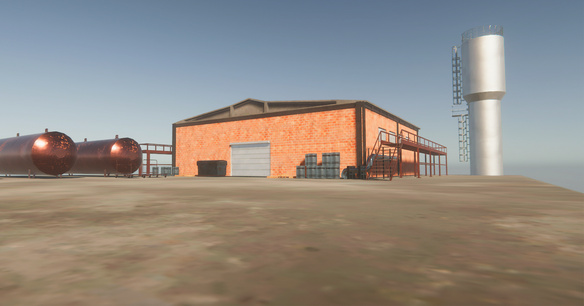 Industrial warehouse building | 3D Industrial | Unity Asset Store