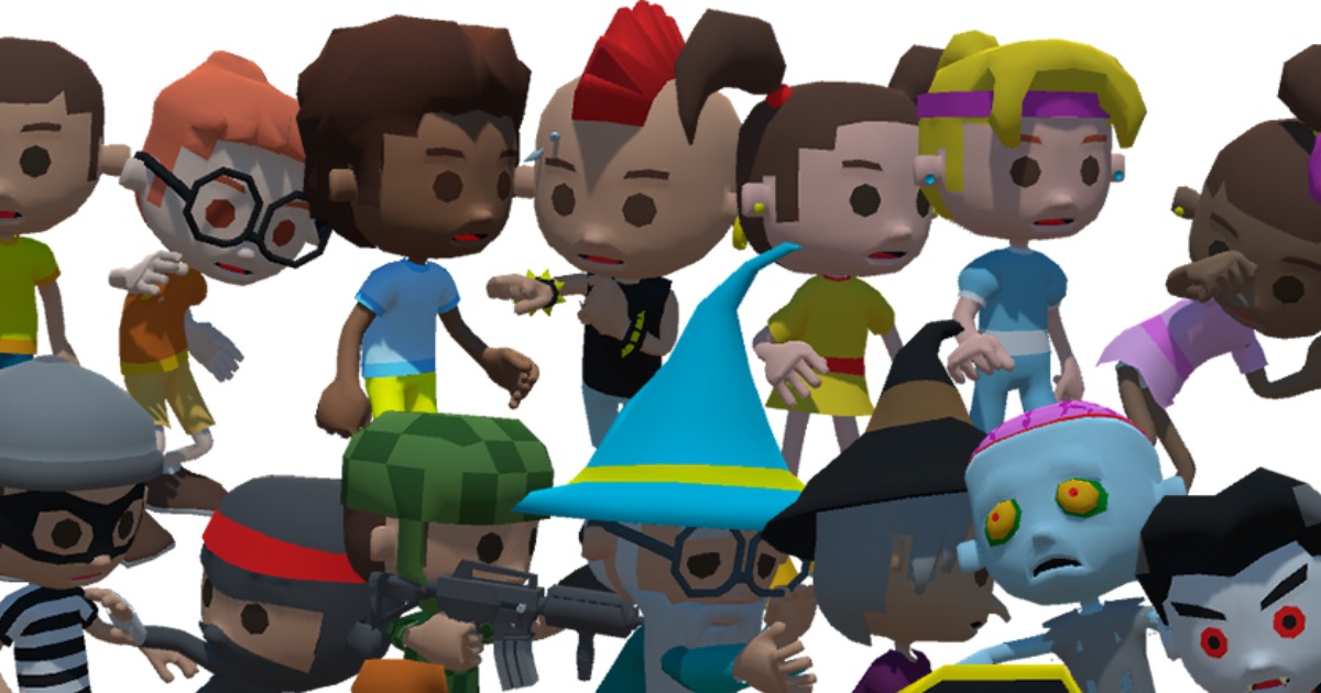 3D Pack A1 =(23 Characters Animated) #000 at #022 - Low Poly - FBX | 3D ...