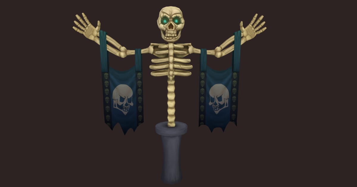Hand Painted Skeleton Banner | Characters | Unity Asset Store