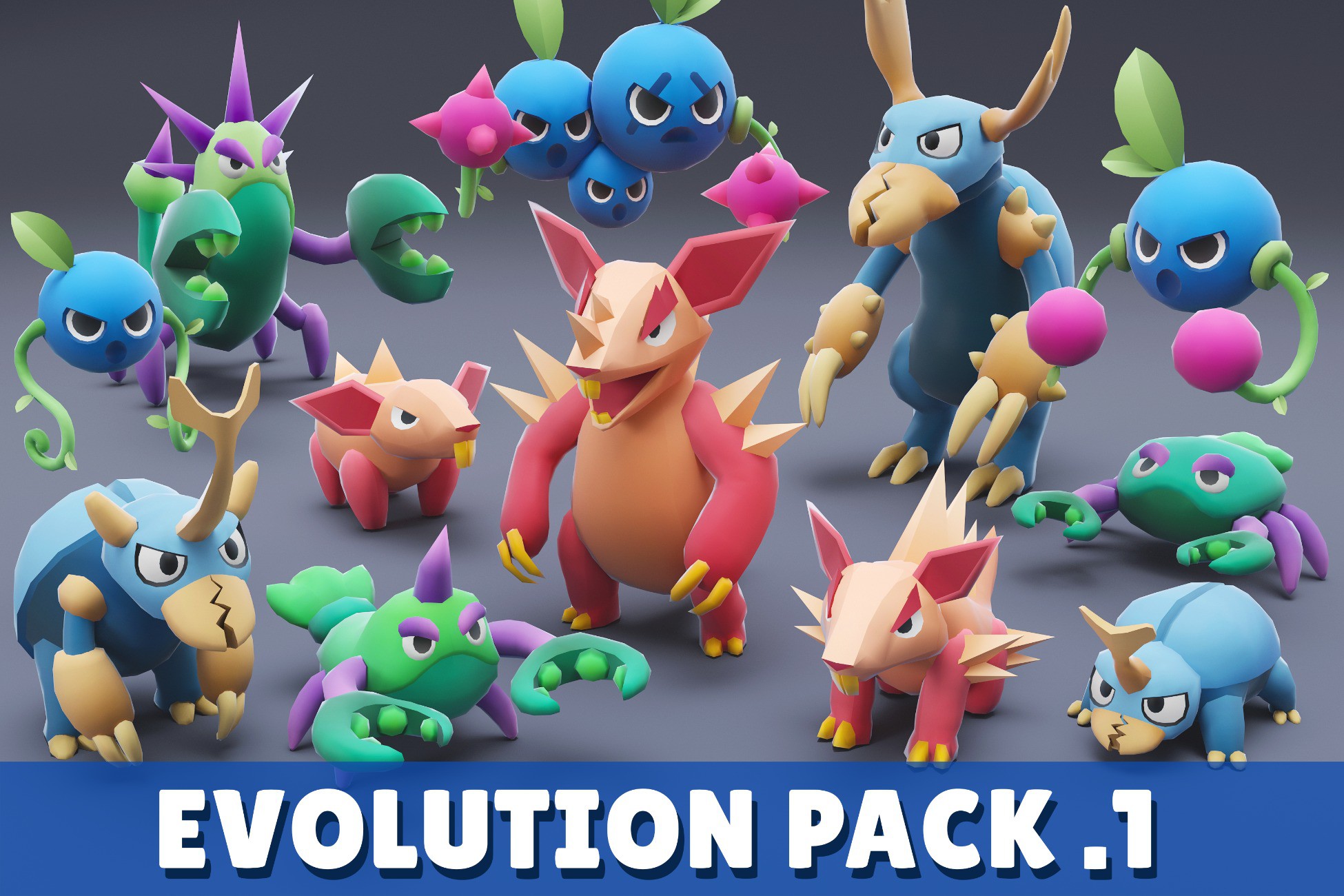 Cartoon Characters - Evolution Pack vol.1 | 3D Creatures | Unity Asset ...