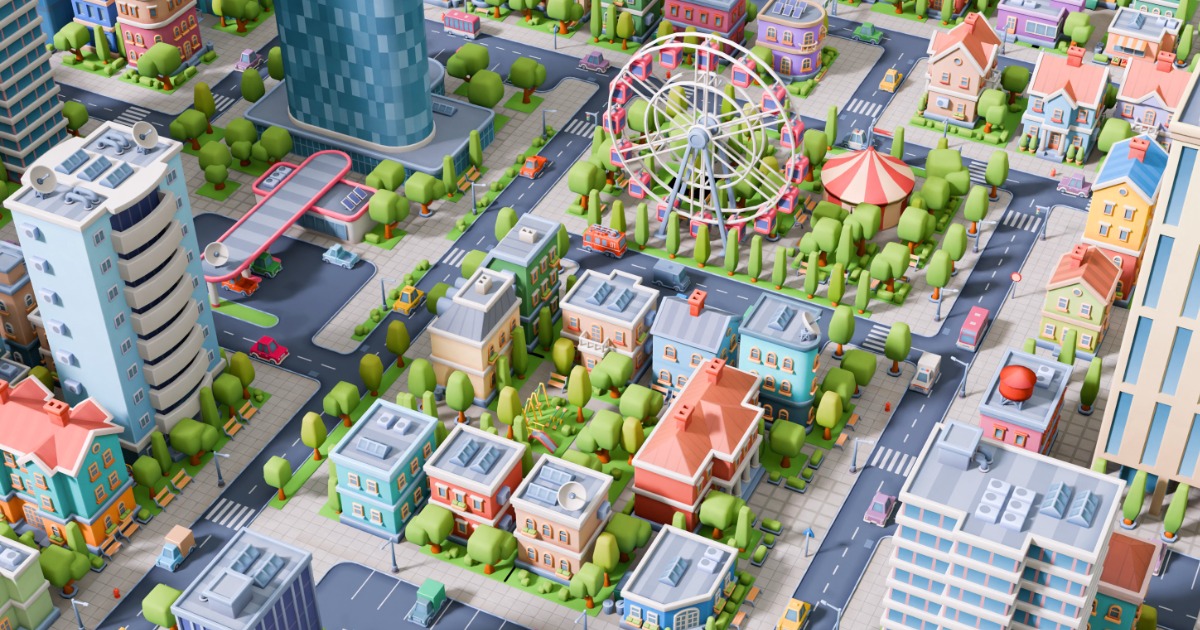 Cartoon City - Building Pack | 3D Urban | Unity Asset Store