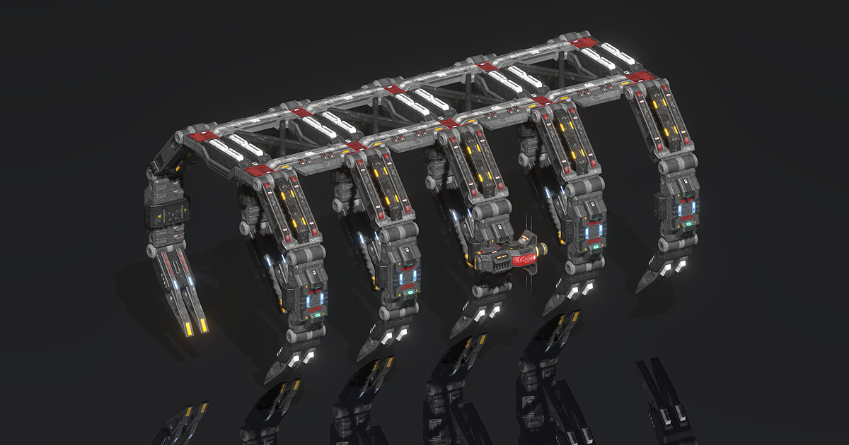 Spaceship Shipyard Class IV | 3D Space | Unity Asset Store
