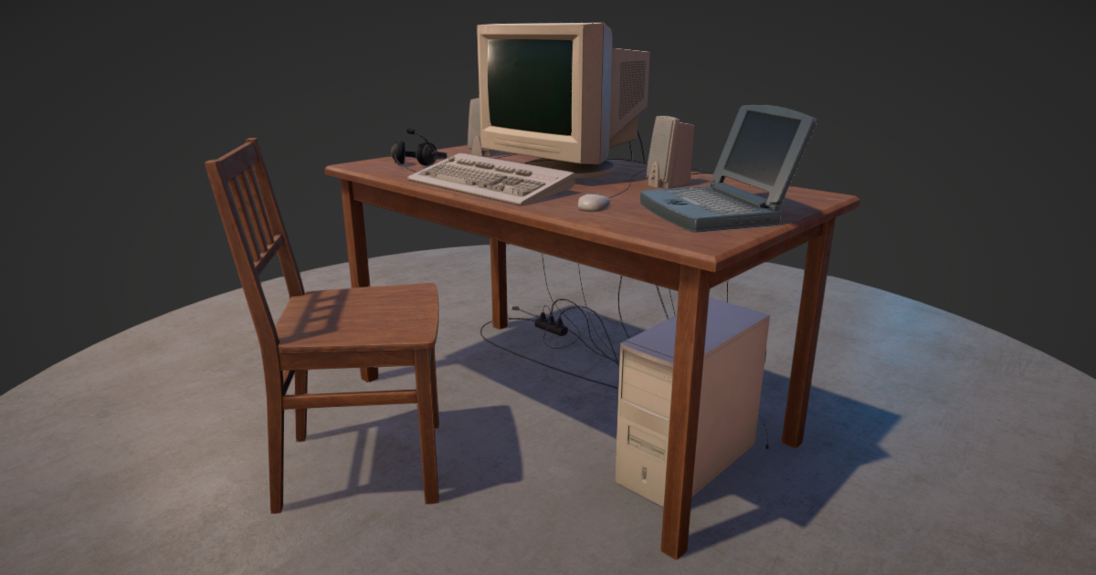 Desktop PC 2000s | 3D Electronics | Unity Asset Store