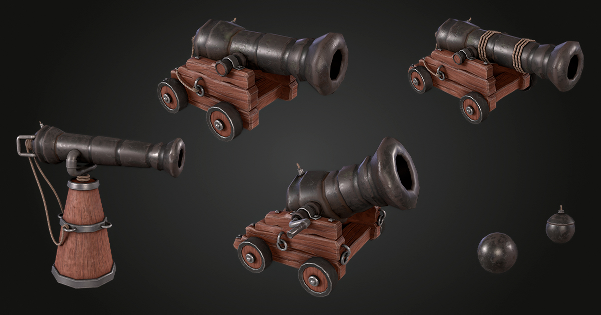 Cannon Vol. 1 | 3D Props | Unity Asset Store