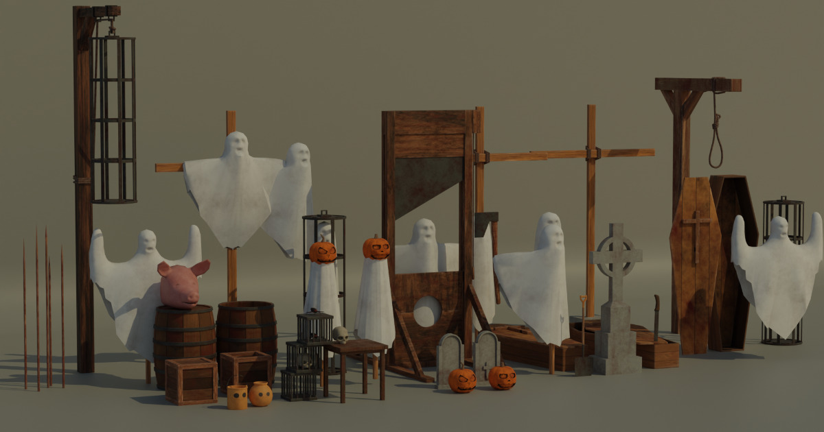 Spooky Prop Set | 3D Props | Unity Asset Store
