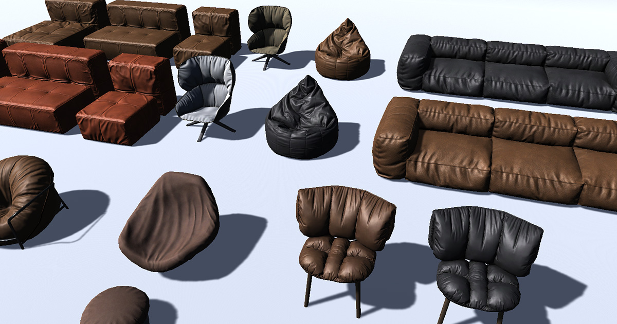 Sofa Vol_01 | 3D Furniture | Unity Asset Store