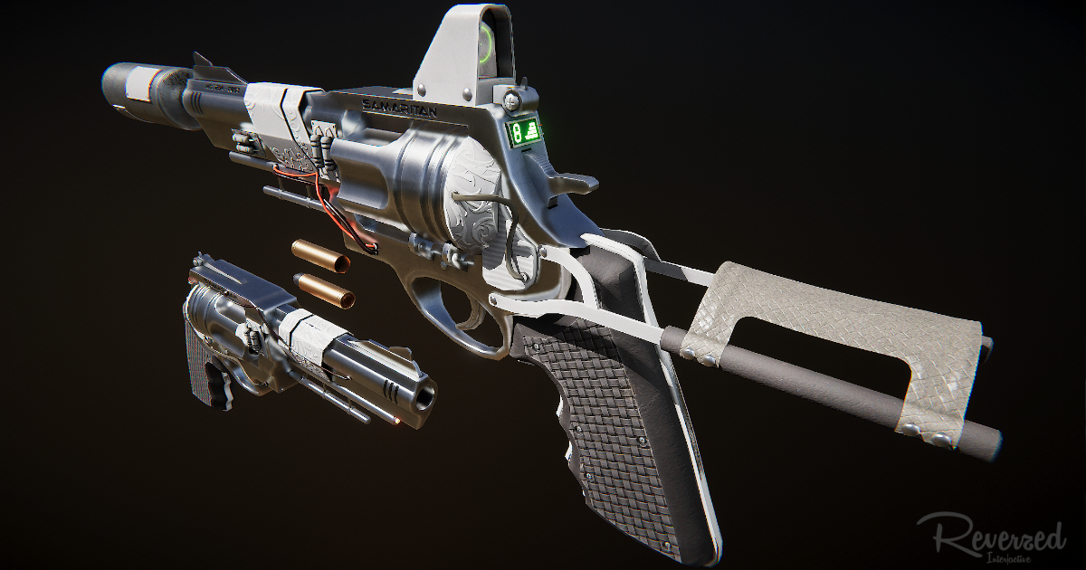 Cyberpunk Revolver | 3D Guns | Unity Asset Store